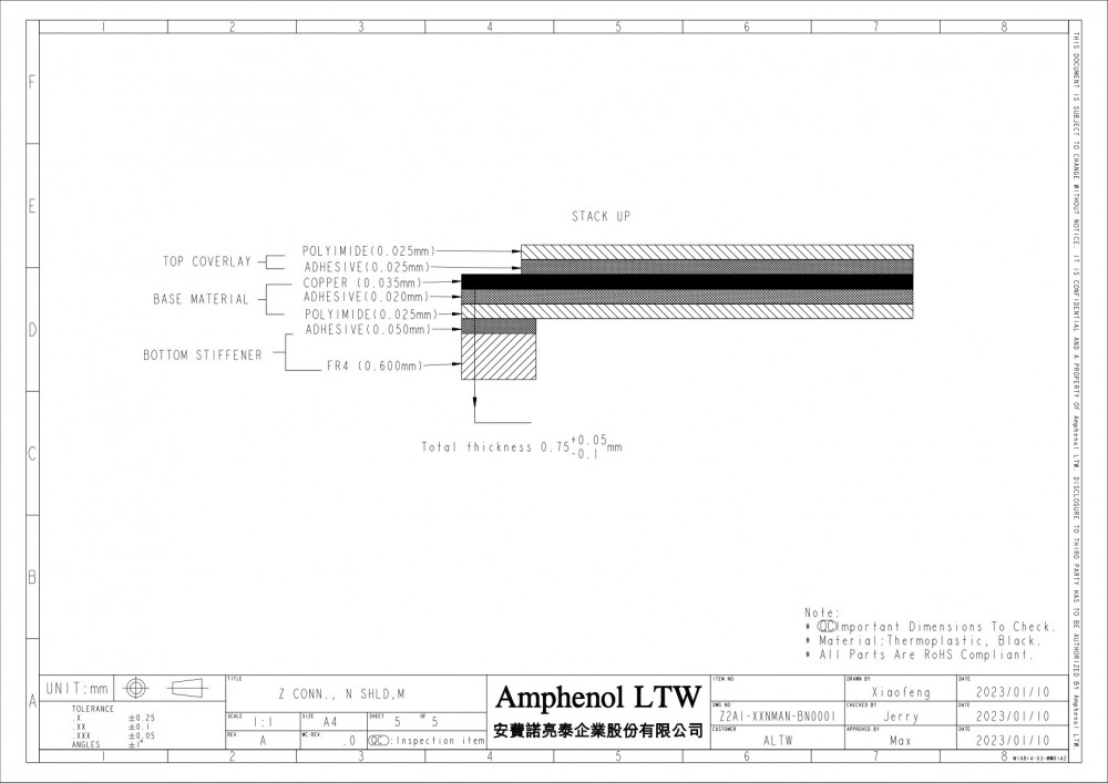 Z2A1-AANMAN-BN0001 drawing sheet 5