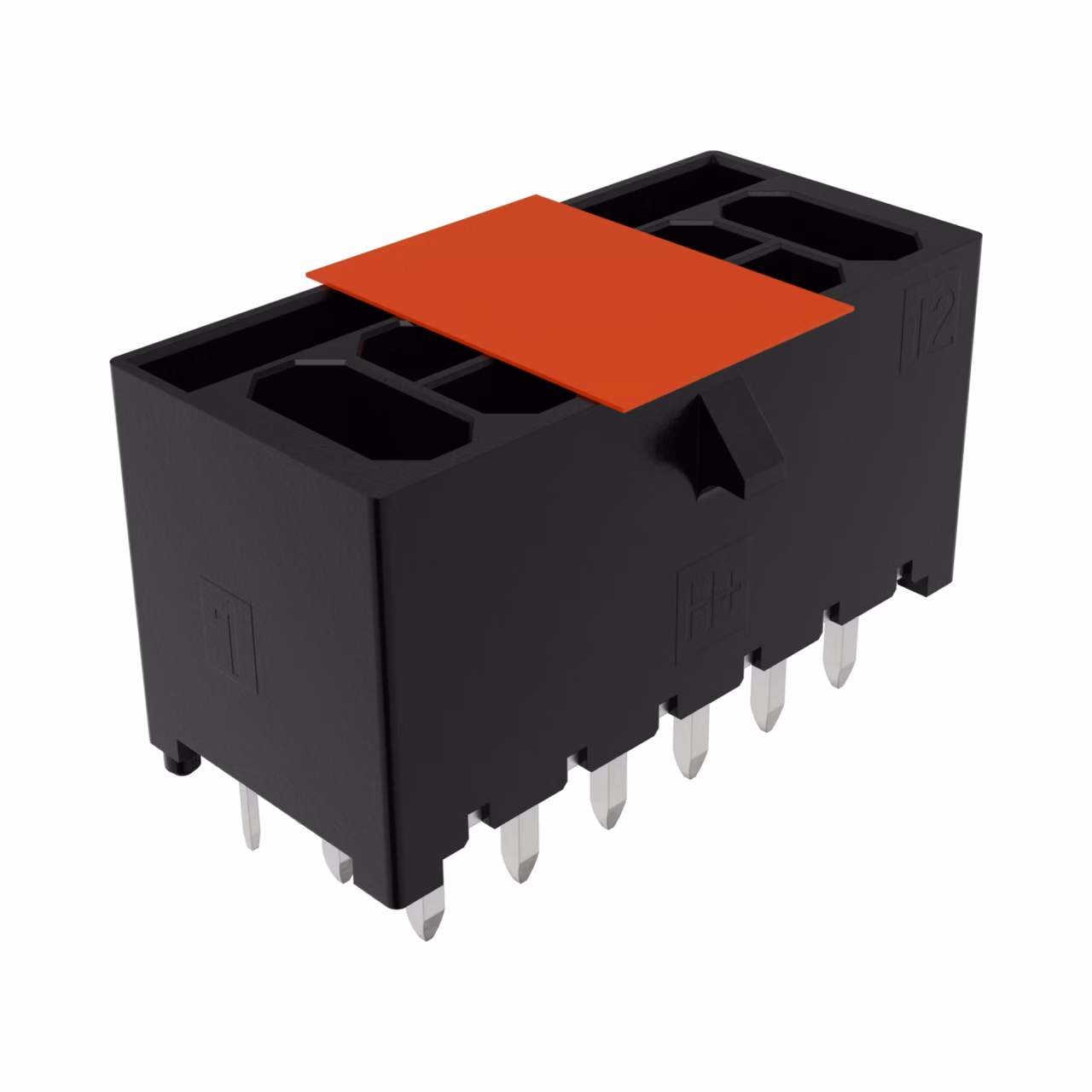 Micro-Fit+ OCP M-PIC 12V Vertical Header, Through Hole, 3.00mm Pitch, 24 Circuits (12 Power, 12 Signal), Matte Tin (Sn) Plating, Black, Tape and Reel for sale