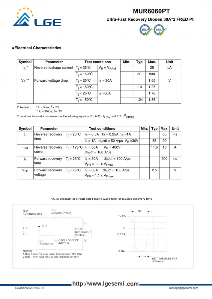 MUR6060PT datasheet page 2