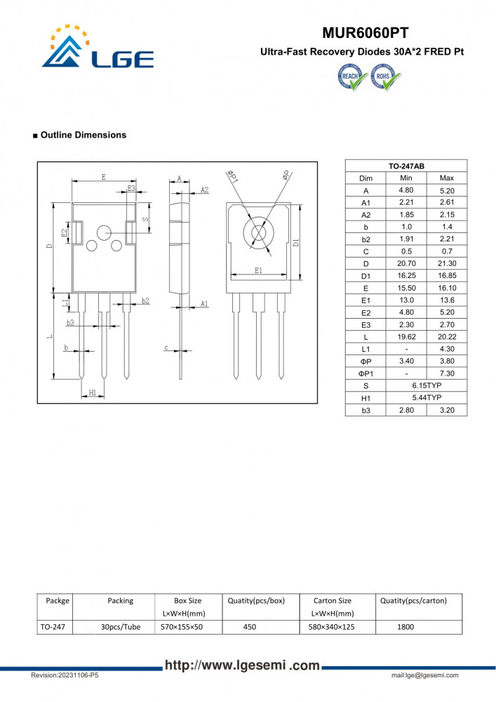 MUR6060PT datasheet page 5