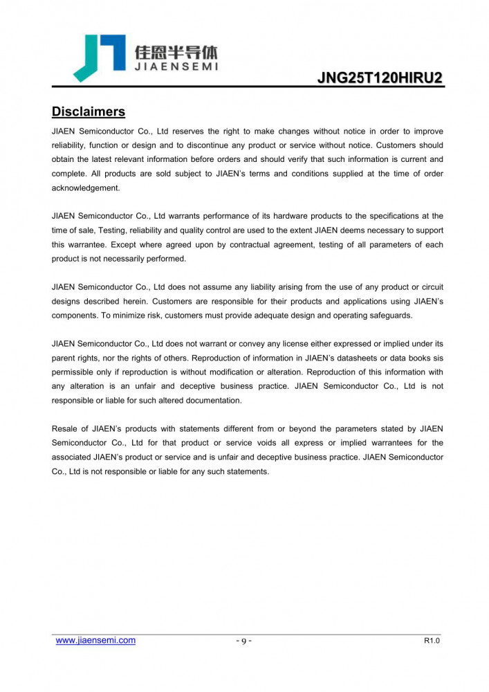 JNG25T120HIRU2 datasheet page 9