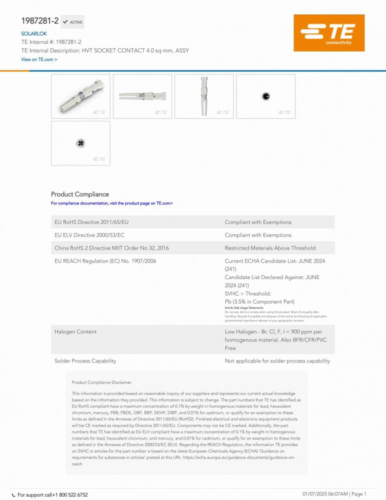 1987281-2 technical document page 1