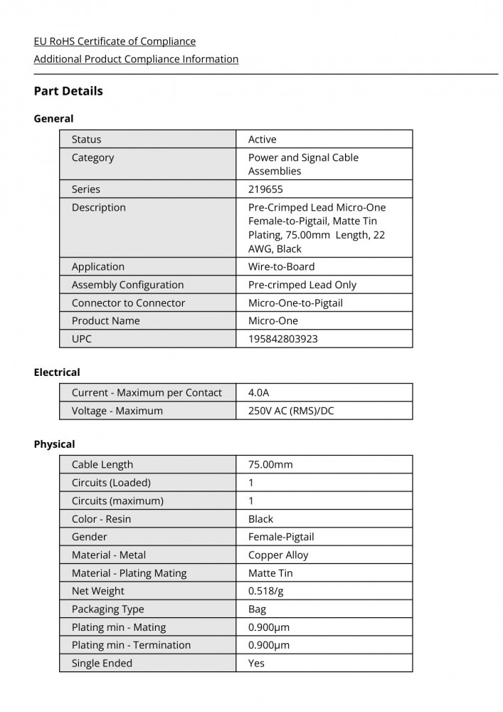 MOLEX 2196551121 drawing page 2