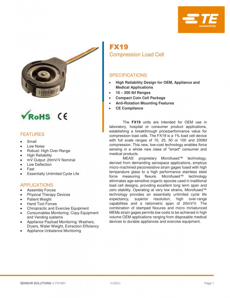 FX1901 datasheet page 1