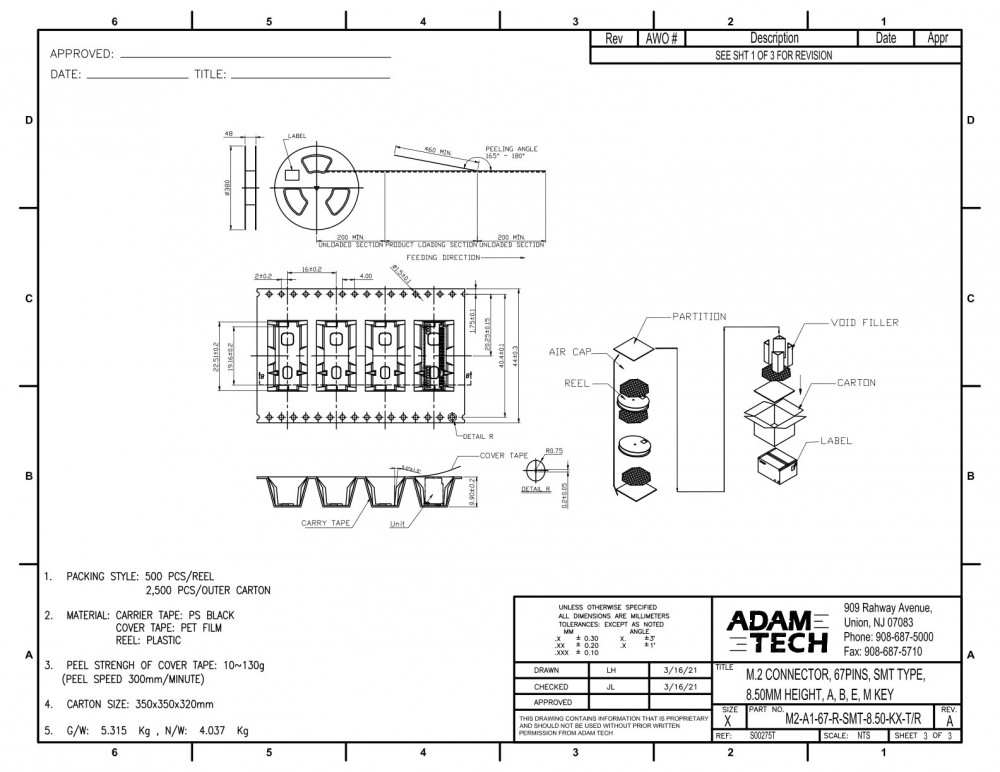 ADAM TECH M2 connector drawing page 3