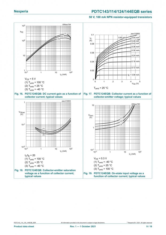 PDTC144EQBZ datasheet page 9