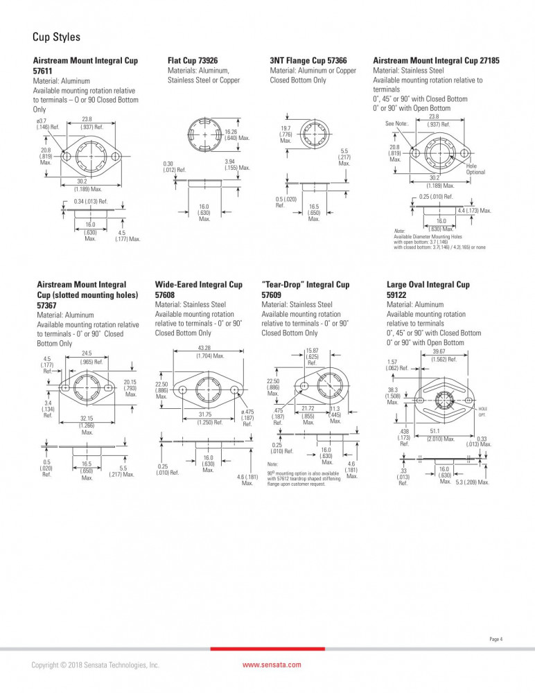 Sensata 1NT series datasheet page 4