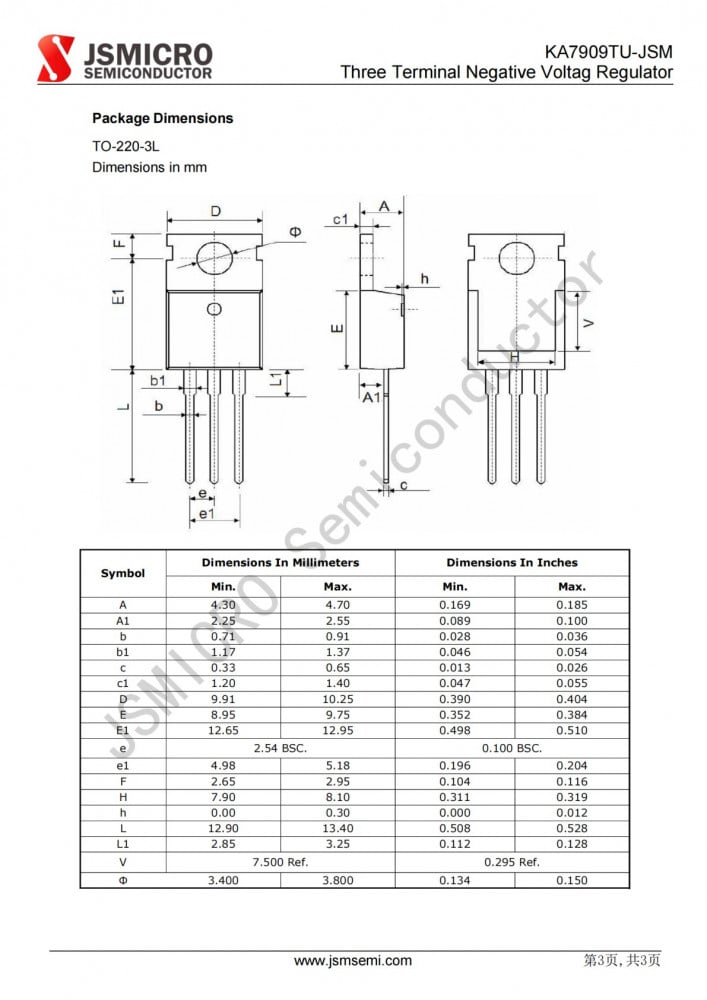KA7909TU-JSM datasheet page 3