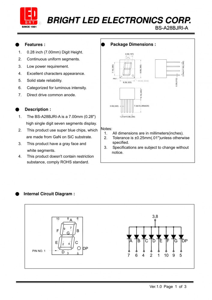BS-A28BJRI-A technical document page 1