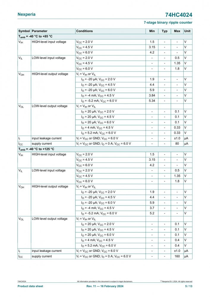 74HC4024D,653 datasheet page 5