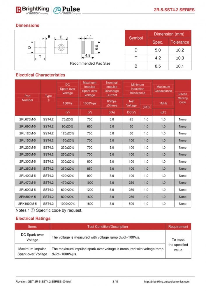 2RL075M-5-SST4.2 datasheet page 2