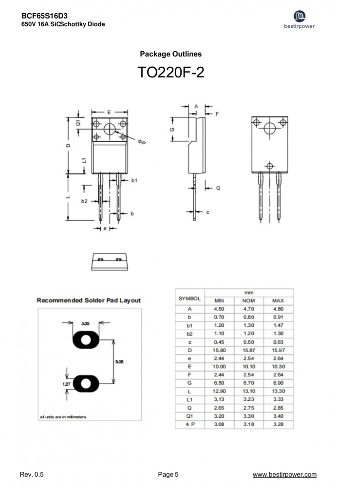 BCF65S16D3 datasheet page 5