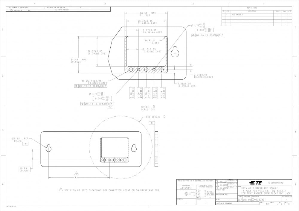 TE Connectivity 2332827-1 drawing page 3