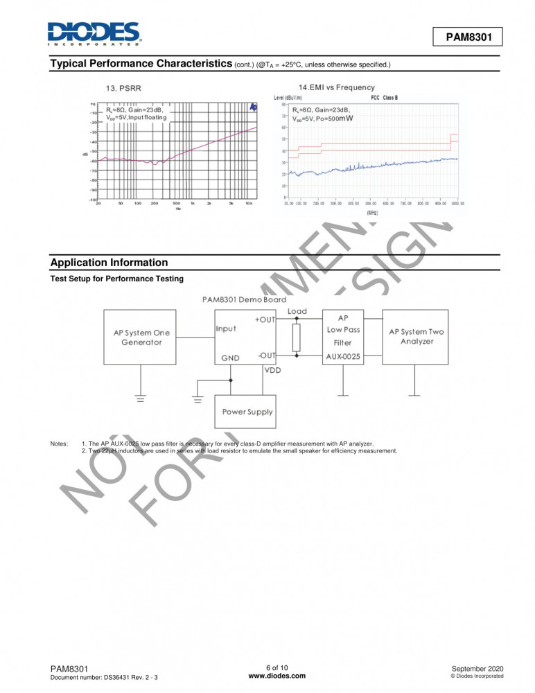 PAM8301AAF datasheet page 6