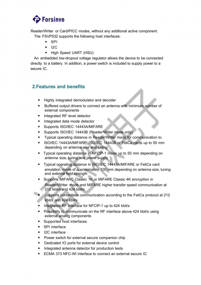 FSVP532 datasheet page 2
