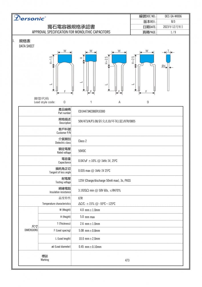 CD1H473KC0BER1E000 specification page 2