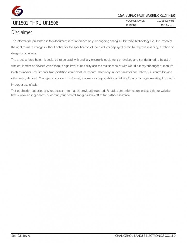 UF1504 datasheet page 5