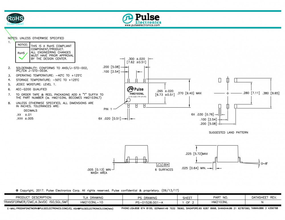 HM2103NLT datasheet page 1