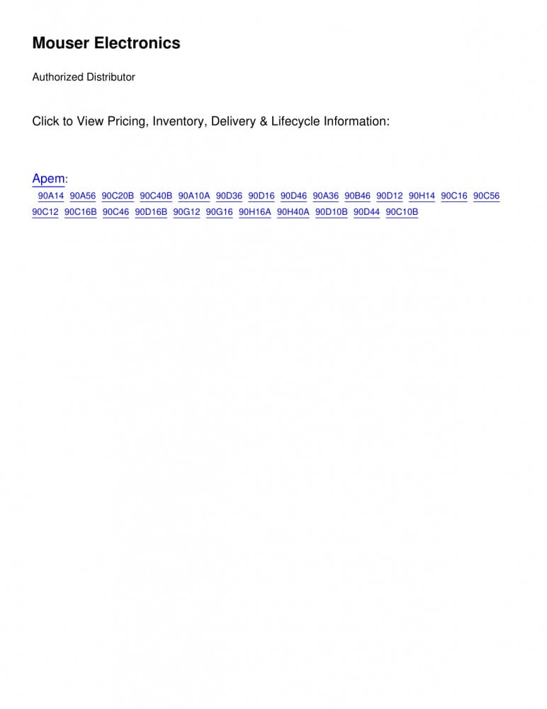 APEM Series 90 switch guard documentation page 5
