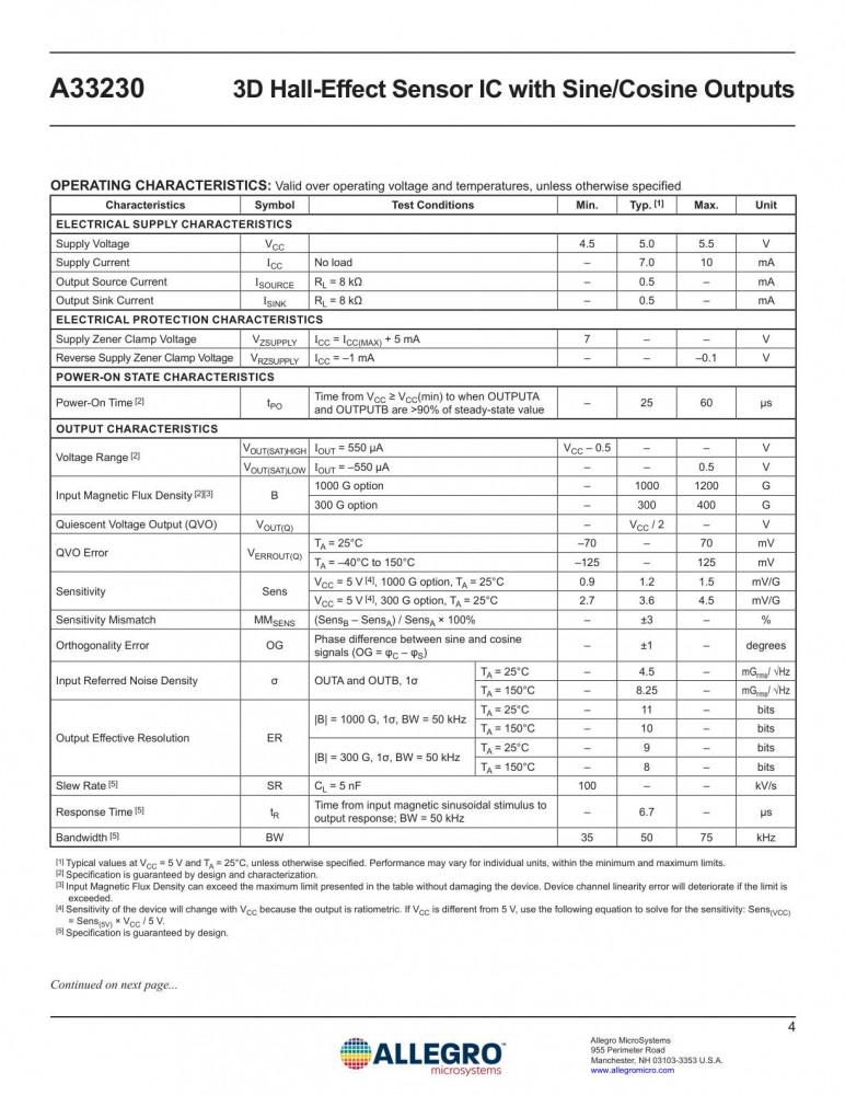 A33230 datasheet page 4