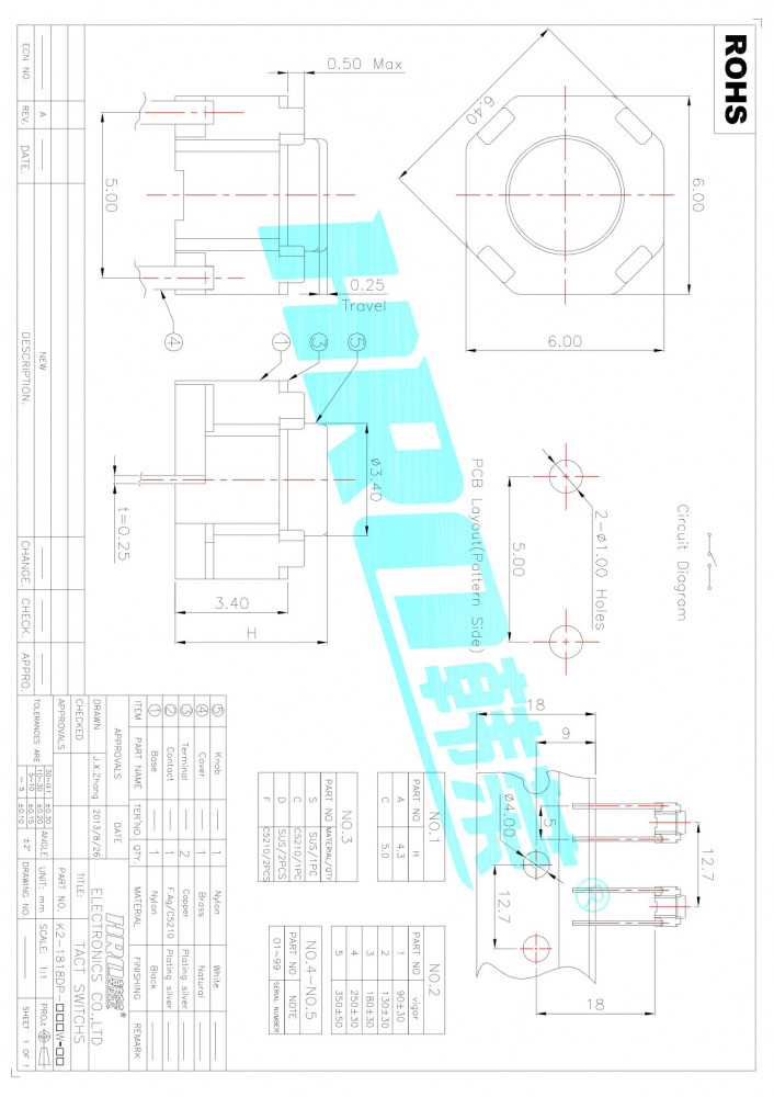 K2-1818DP-C3SW-01 technical document preview