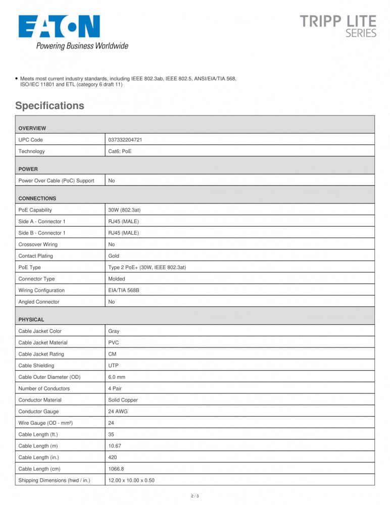 N200-035-GY technical document page 2