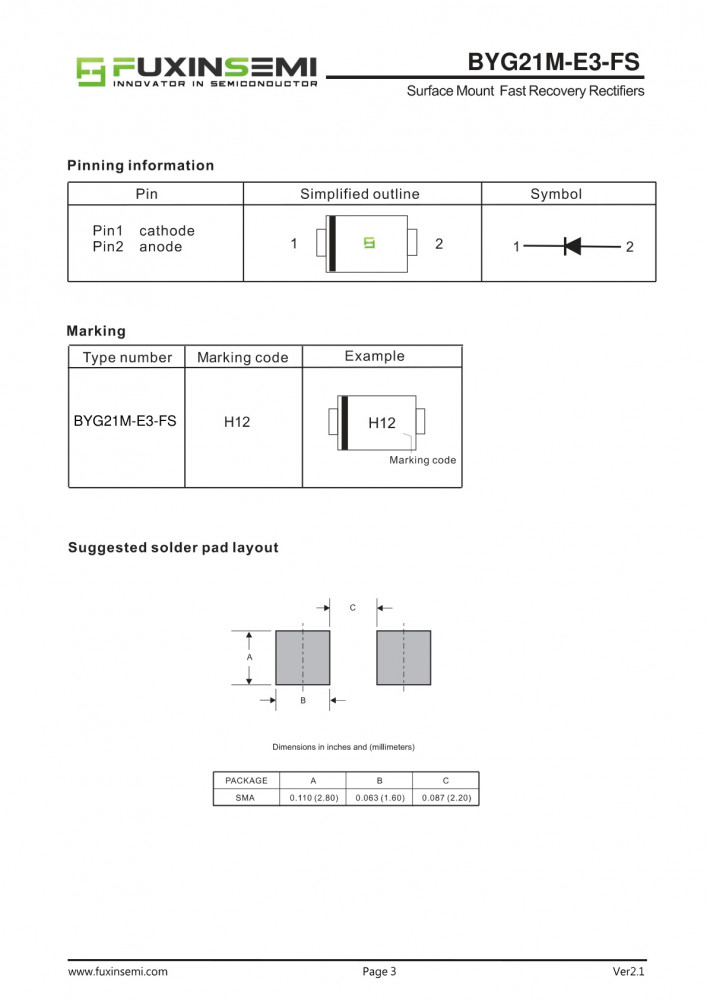 BYG21M-E3-FS datasheet page 3