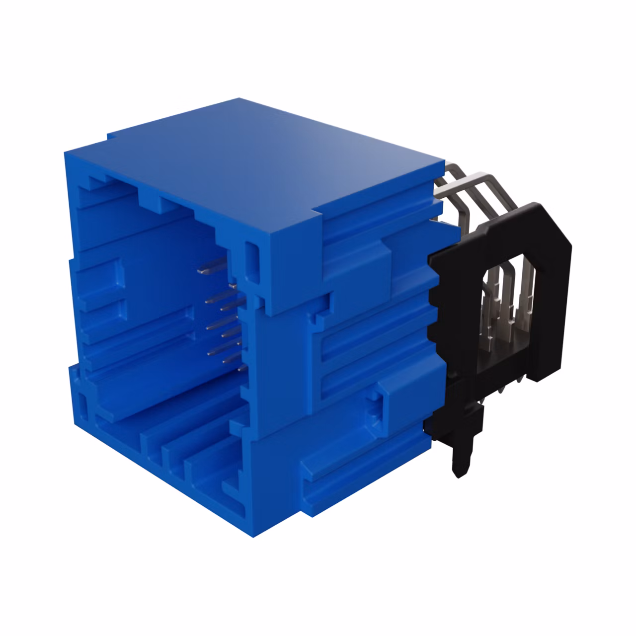 stAK50h Right-Angle Hybrid Header, 27 Circuits, Key 3, Blue, Tray for sale