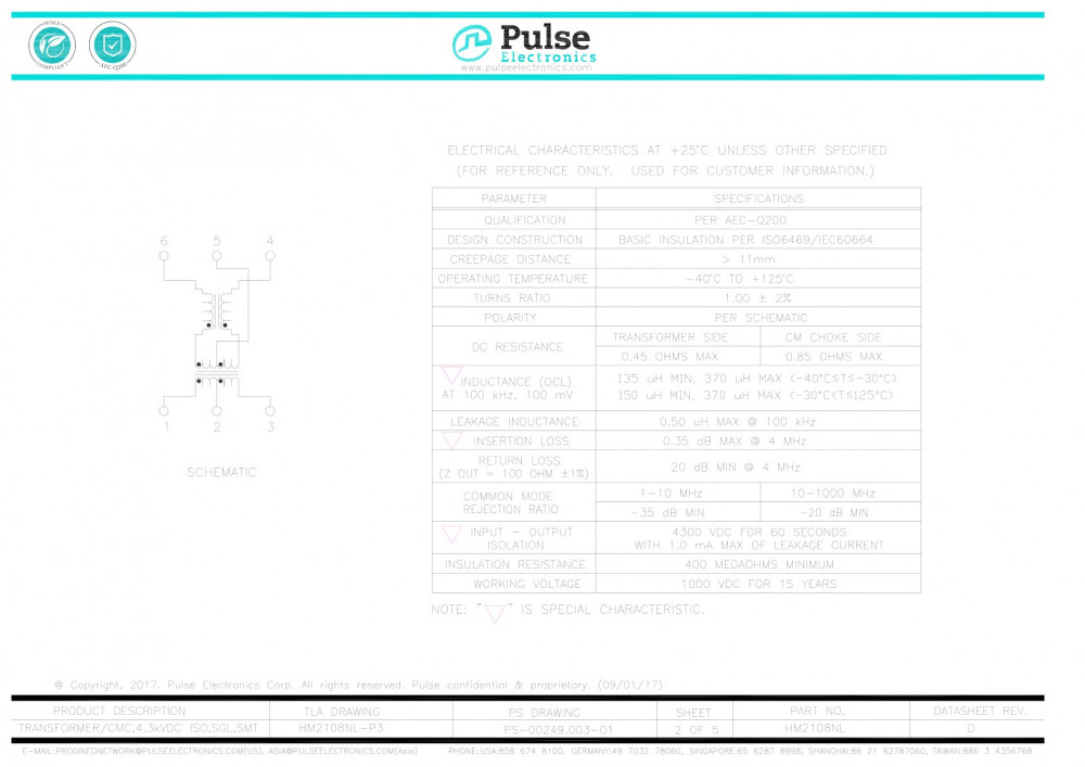 HM2108NL datasheet page 2