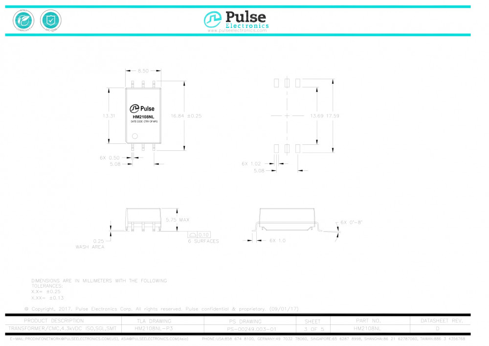 HM2108NL datasheet page 3