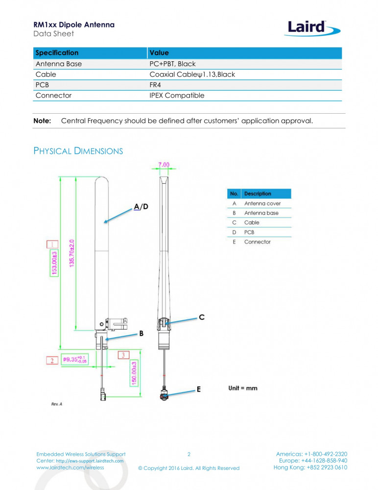 0600-00060 technical document page 2