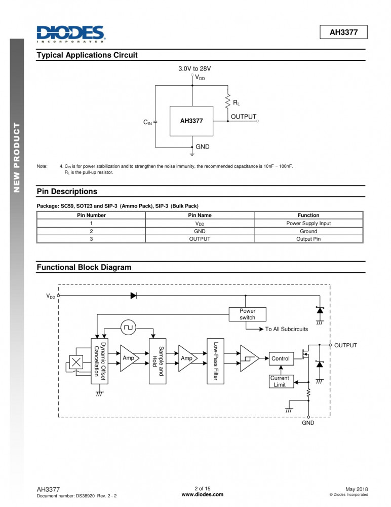 AH3377 datasheet page 2