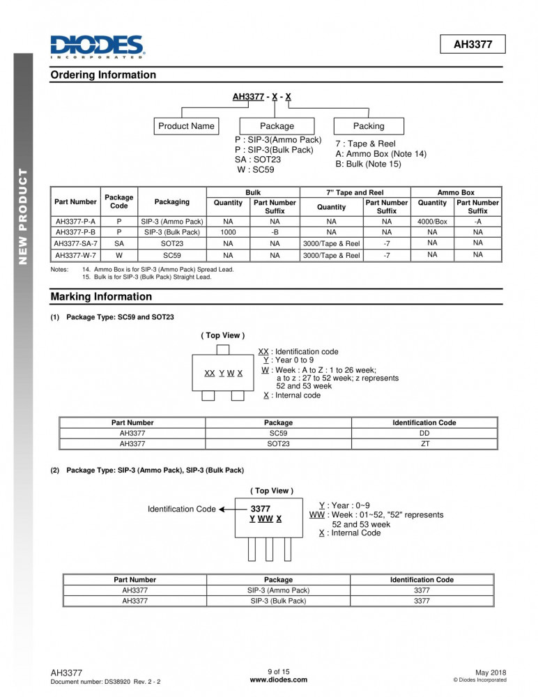 AH3377 datasheet page 9