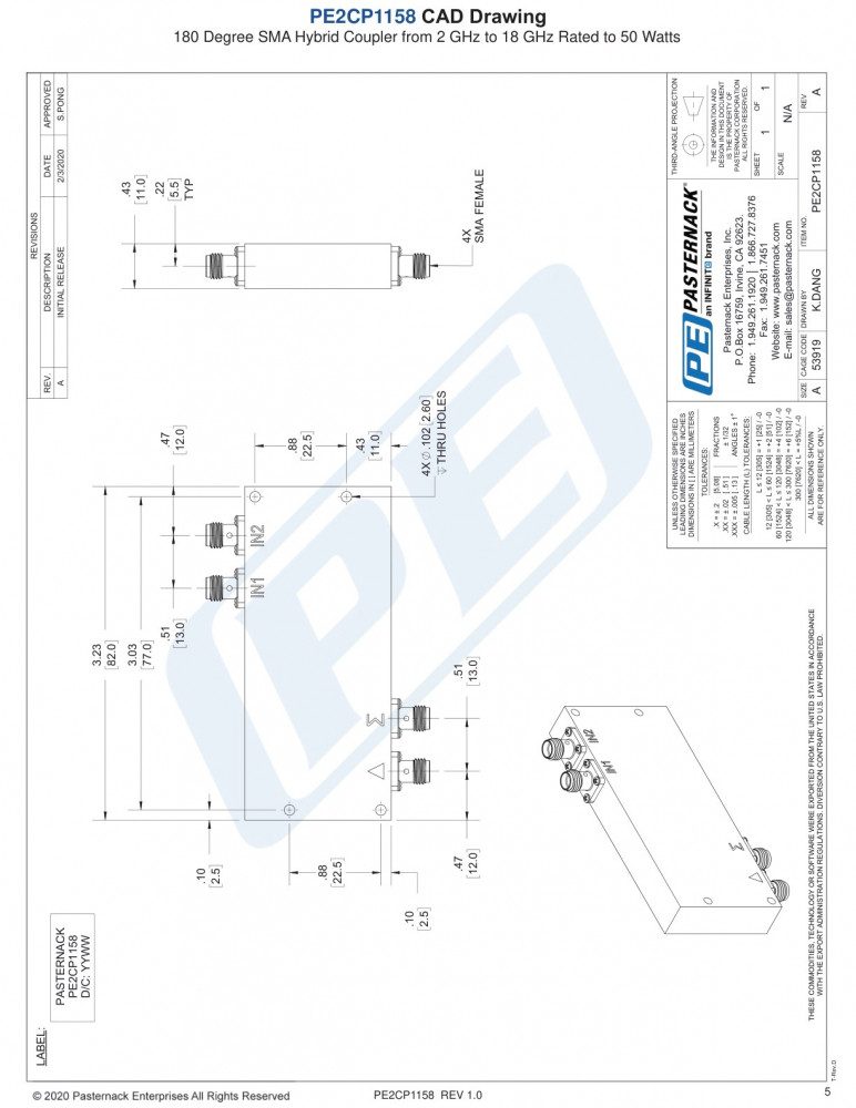 PE2CP1158 datasheet page 5