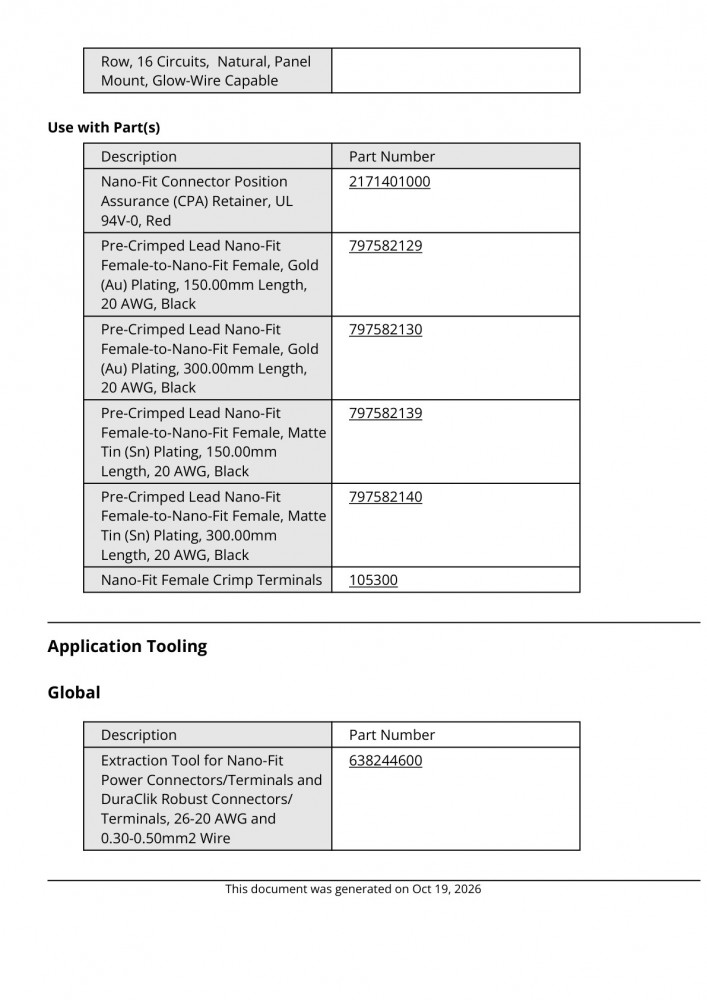 Nano-Fit product specification page 6
