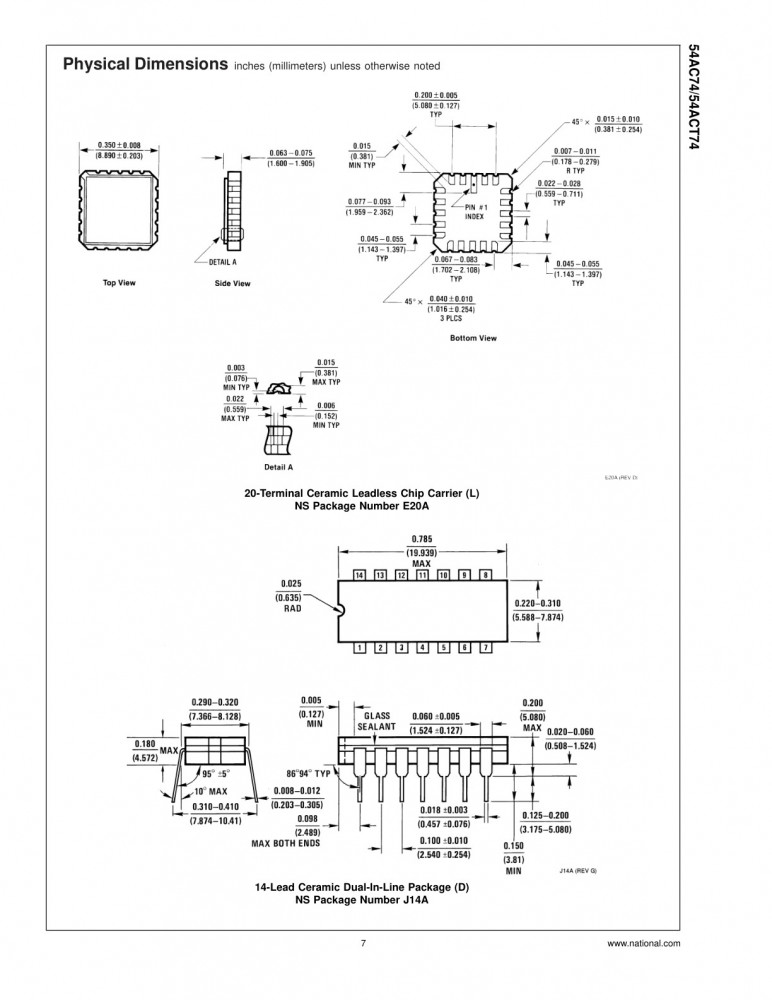 54ACT74 datasheet page 8