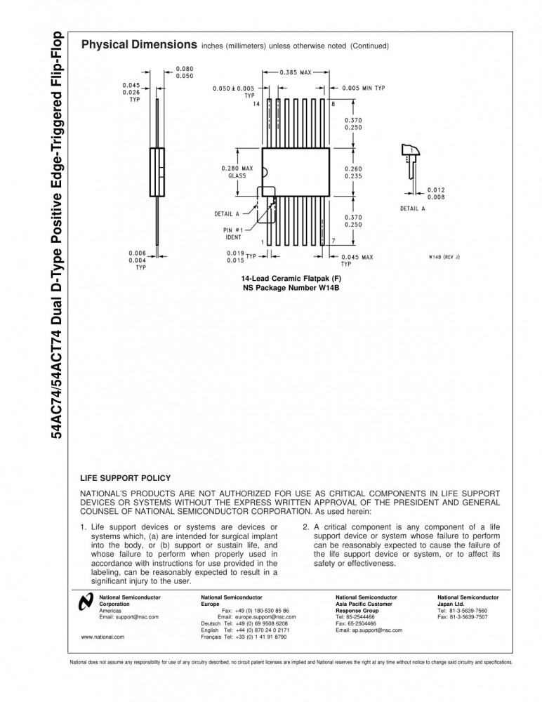 54ACT74 datasheet page 9