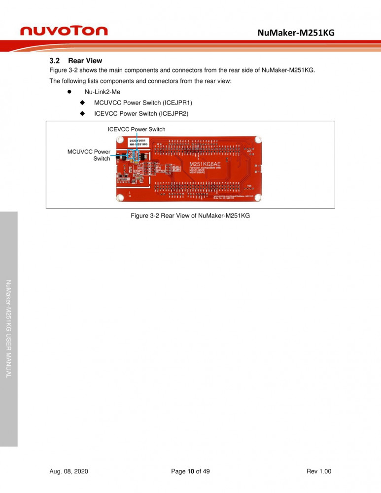 NuMaker-M251KG manual page 10