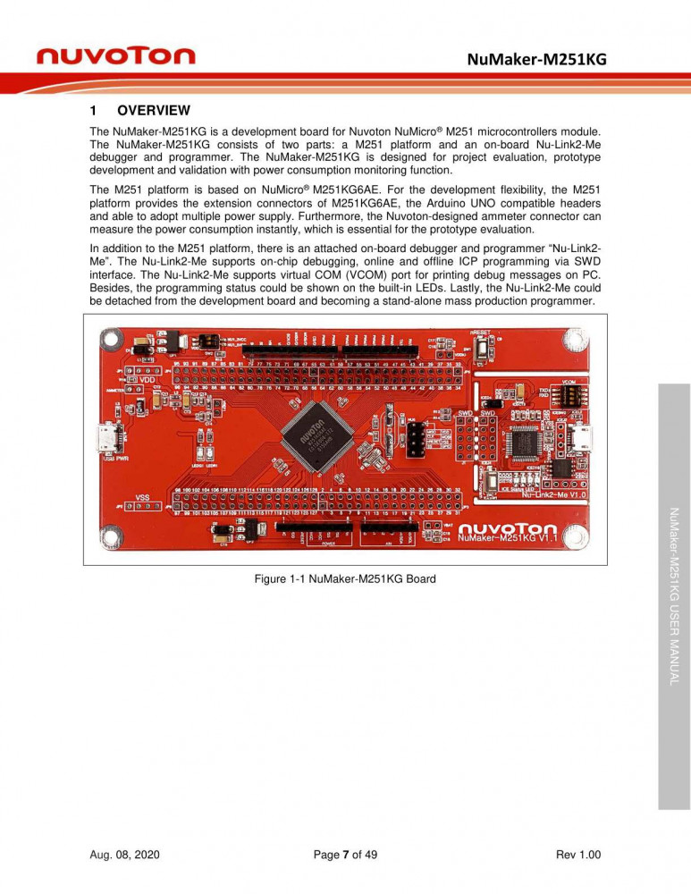 NuMaker-M251KG manual page 7