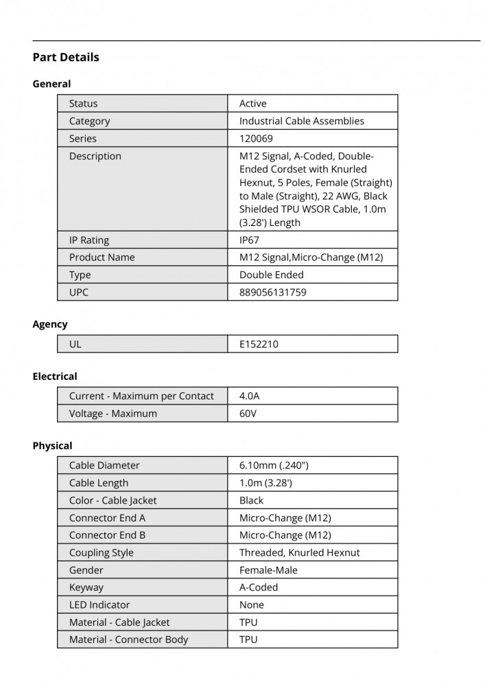 Molex product drawing page 2