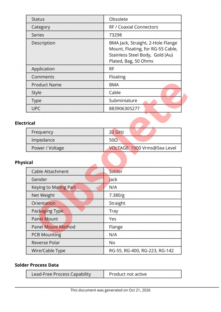 MOLEX 732980020 product document image, page 2
