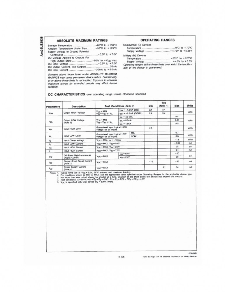 25LS2538PC datasheet page 7