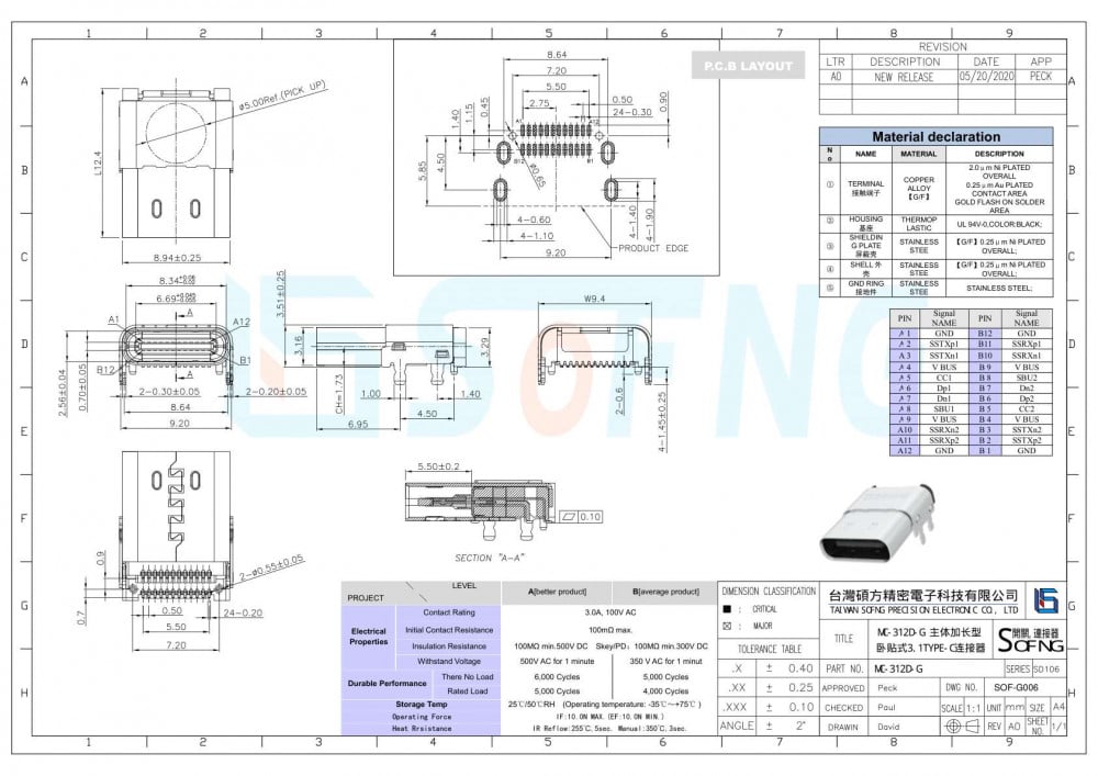 MC-312D-G technical document preview