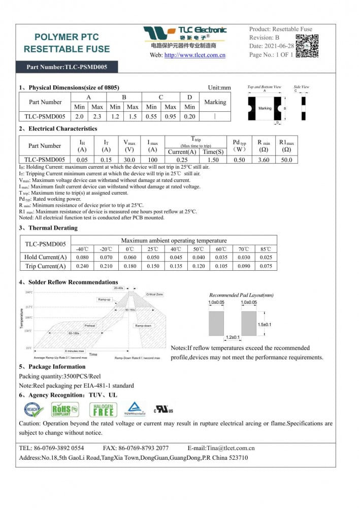TLC-PSMD005 official technical document preview