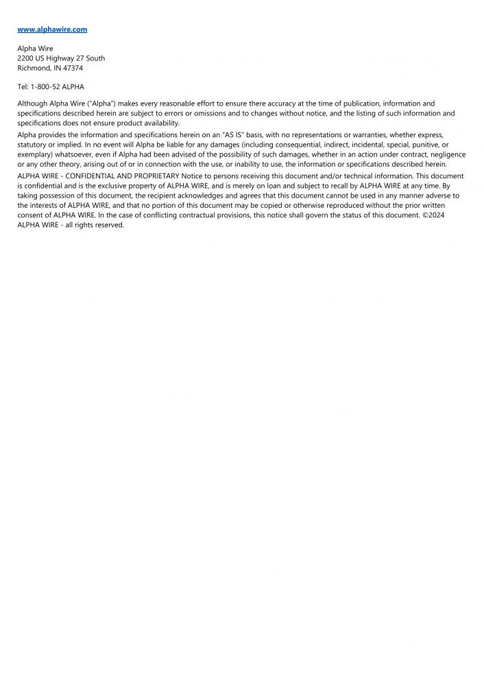 Alpha Wire LC-162 document page 3