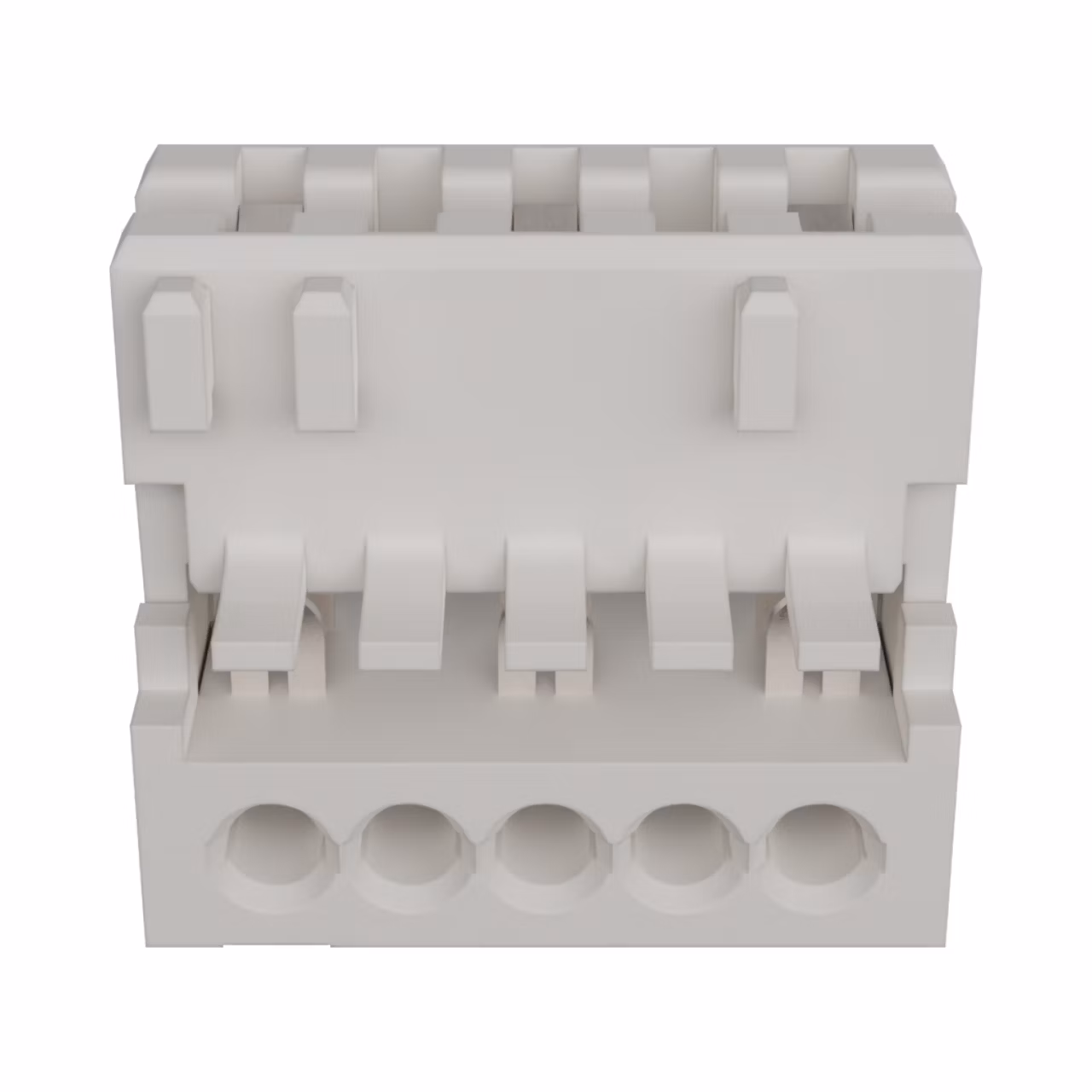 Appli-Mate RAST 2.5 Female Connector, 5.00mm Pitch, 3 Circuits, Position C, D and F Removed, Open Endwalls for sale