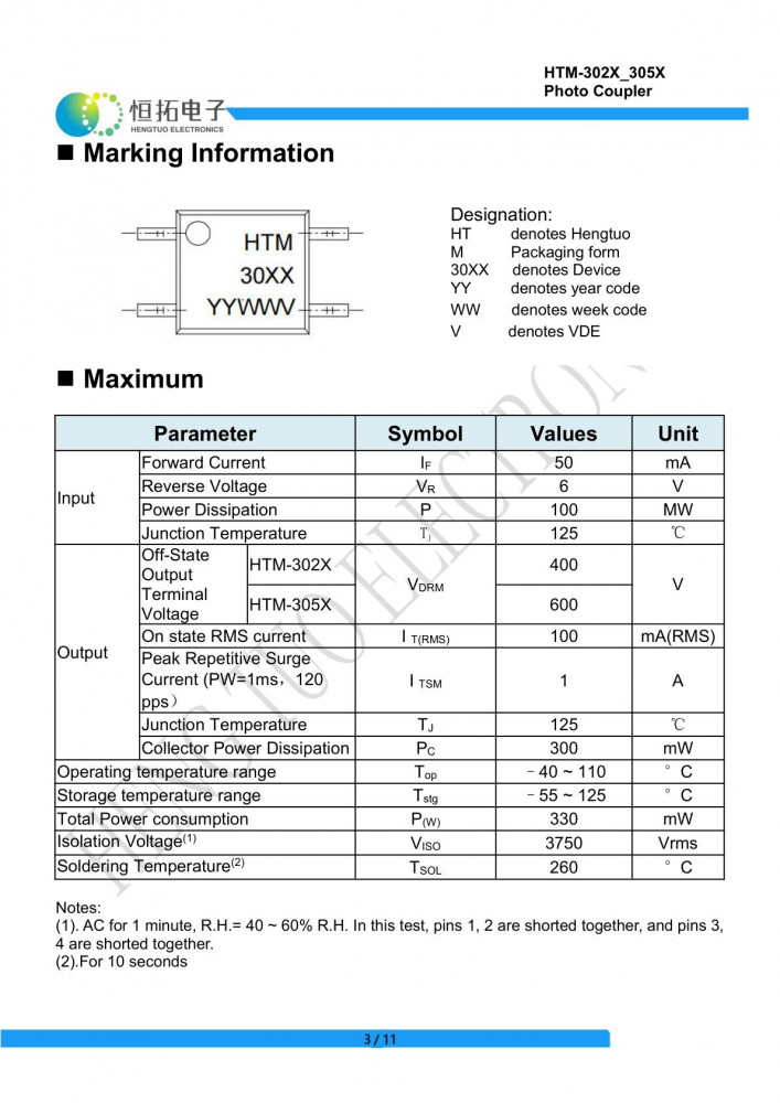 HTM-3053-TP1 datasheet page 4