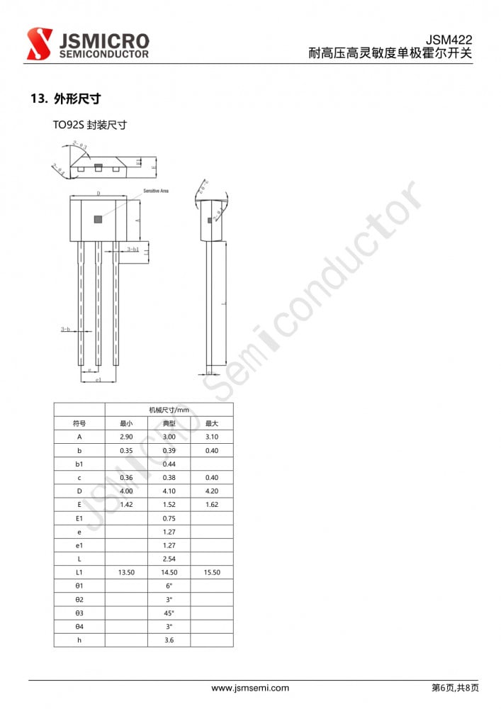 JSM422 datasheet page 6