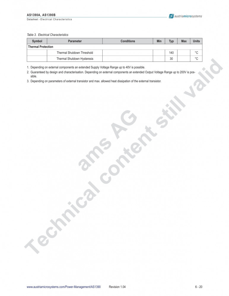 AS1390B datasheet page 7