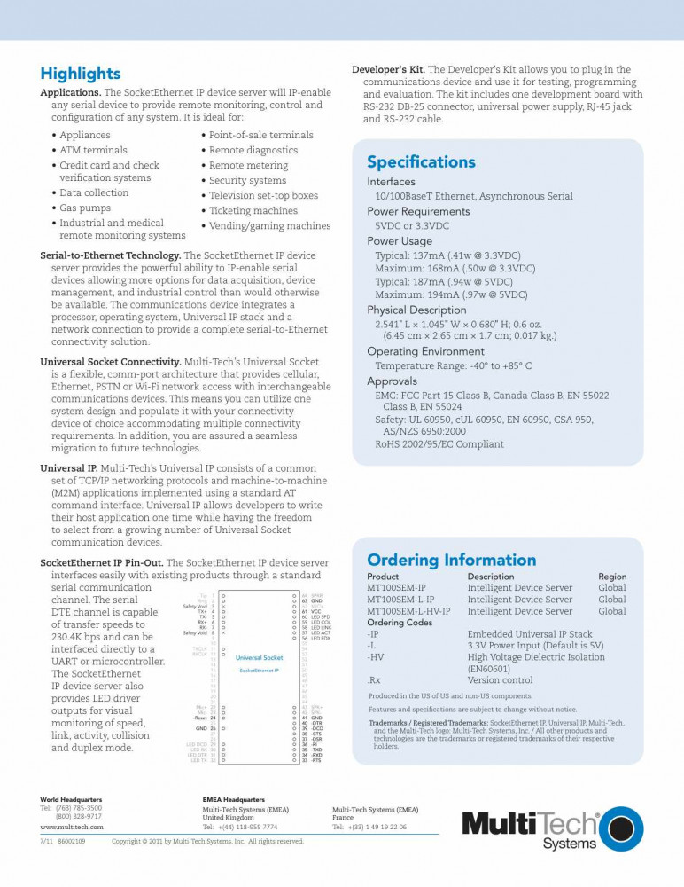 MT100SEM-IP.R1-SP technical document page 2